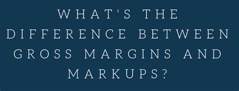 Markup And Margin Difference Annette Co