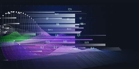 검은색 바탕에 흰색 선 점 및 데이터가 있는 추상 배경색 그래프입니다 가상 공간에서의 인터레이스 기술 데이터 개념 빅 데이터 비즈니스 과학 및 기술 데이터 분석을 위한