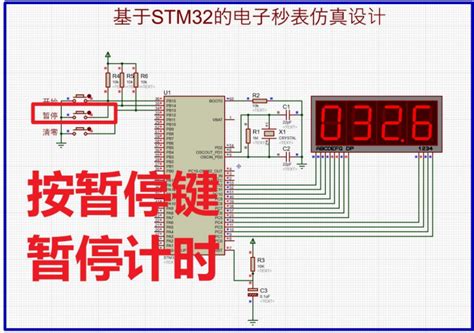 基于stm32的简易电子秒表仿真设计仿真程序设计报告讲解）使用stm32单片机运用138和595实现秒表 Csdn博客