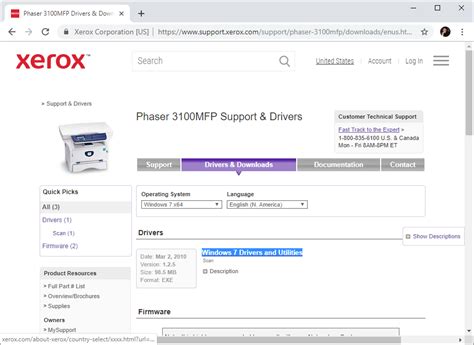 Установка принтера Xerox Phaser 3100mfp на Windows 10 Internet