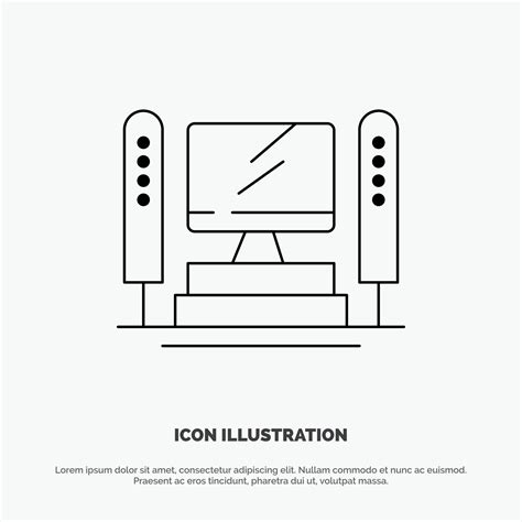 Computer Computing Server Cpu Vector Line Icon 14332048 Vector Art At