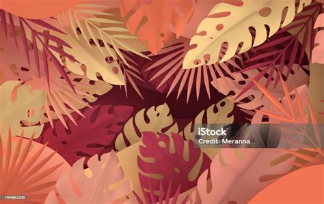 열 대 종이 야자수 나뭇잎 프레임입니다 여름 열 대 다채로운 잎과 종이 구멍 층 종이 접기 이국적인 하와이 정글 단풍 여름 배경 종이 절단 미니 멀 스타일 3d 렌더 꽃