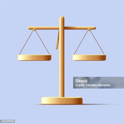 현실적인 정의 황금 3d 비늘 법률 균형 기호 고립 된 아이콘 디자인 벡터 일러스트 레이 션 심판관에 대한 스톡 벡터 아트 및 기타 이미지 Istock