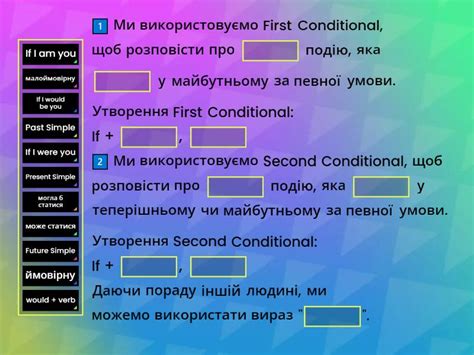 First And Second Conditional Rules Complete The Sentence