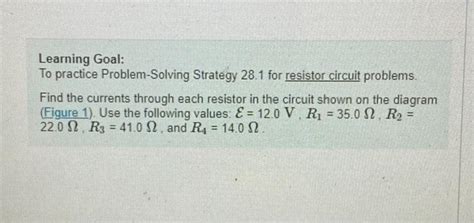 Solved Learning Goal To Practice Problem Solving Strategy