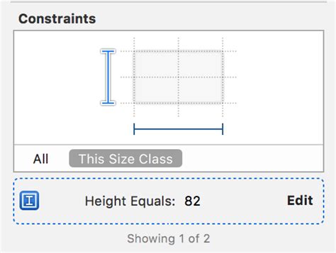 ios what means dotted constraint in xcode 7 stack overflow