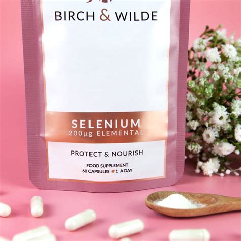 Pure Selenium Capsules For Hair And Nails Uk Made By Birch And Wilde