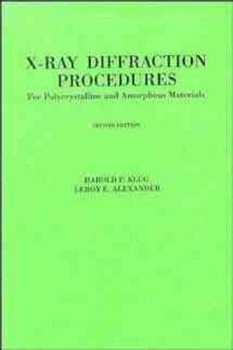 Книга «x Ray Diffraction Procedures For Polycrystalline And Amorphous Materials Гарольд П