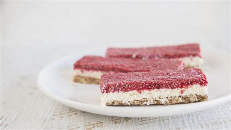 Raspberry Layered Slice Food Matters®