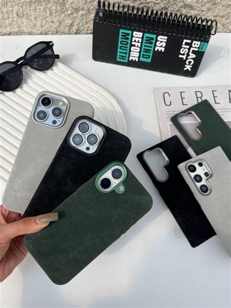 قاب مگ سیف جنس مخملی گوشی آیفون 16