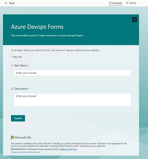 Boosting Devops Productivity With Forms And Power Automate Dev Community