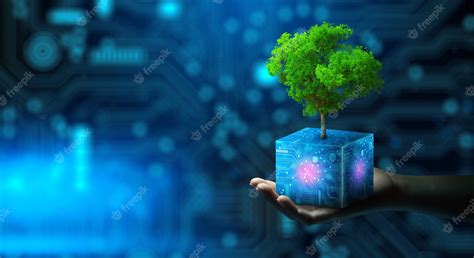 Premium Photo Green Computing Csr It Ethics Nature Technology