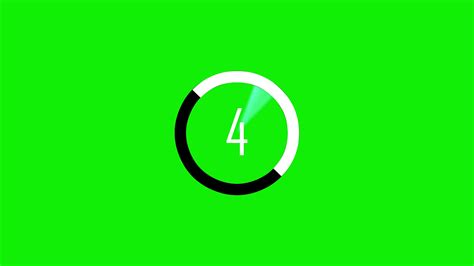 Seconds Countdown Timer Animation 4k Green Screen 47387056 Stock Video At Vecteezy
