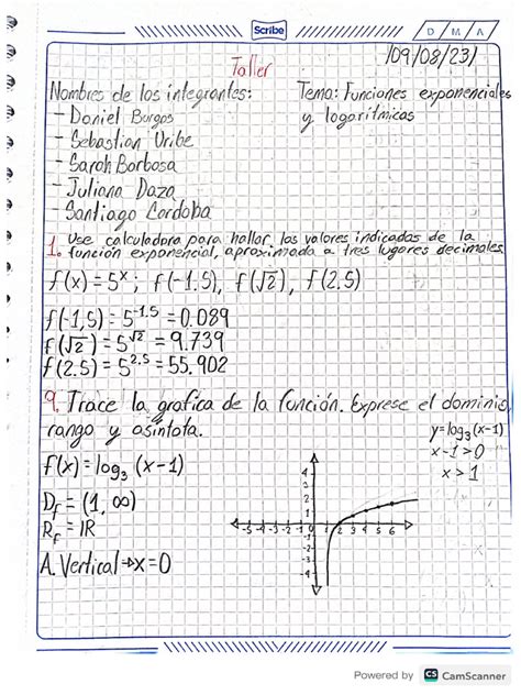 Ejercicios Funciones Exponenciales Y Log Pdf