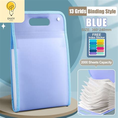 A4 13 Layer Folder File Organizer Expanding File Folder Clear Book Test