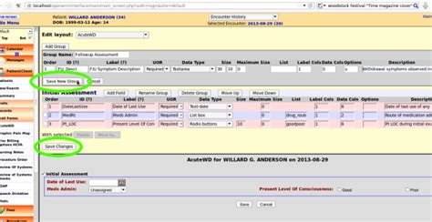 Sample Layout Based Visit Form Openemr Project Wiki
