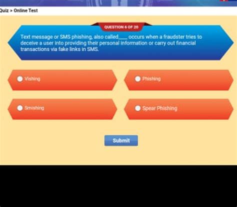 Quiz Online Testtext Message Or Sms Phishing Also Called Occurs Whe