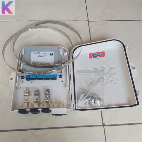 Jual Odp 8 Core Lengkap Splitter Box 1 8 Sc Upc Odp 8c Lengkap Spliter 1 8 Box Upc Ftth