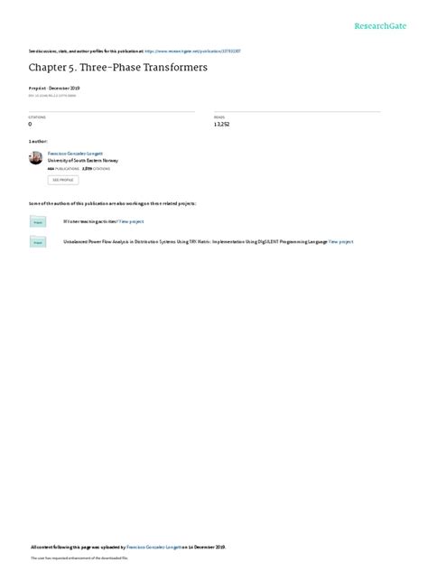 Chapter 5 Three Phase Transformer V2 Pdf Transformer Electrical