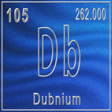 Premium Photo Dubnium Chemical Element Sign With Atomic Number And