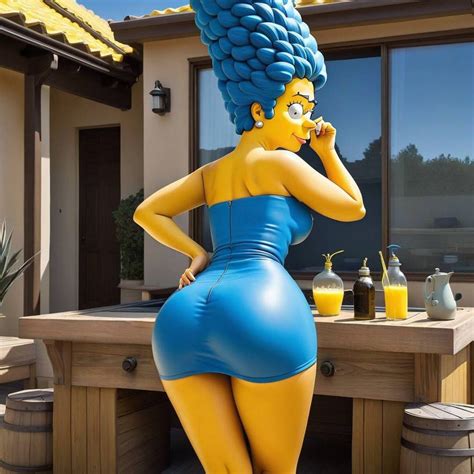 Marge Simpsonmy Bum Does Not Look As Big In Green By Tunnycliffe On