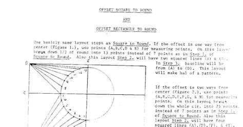 Pattern Layouts For Insulation Workers Offset Square To Round