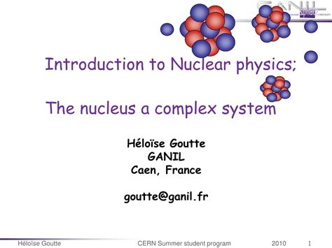 PPT Introduction To Nuclear Physics The Nucleus A Complex System PowerPoint Presentation ID