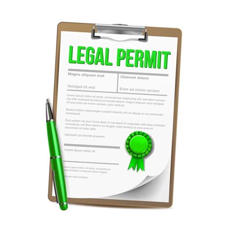 Legal Permit Vectors And Illustrations For Free Download