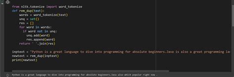 3 approaches to removing the duplicate words from a text askpython