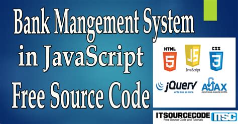 Bank Management System In Javascript With Source Code