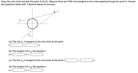 [get answer] draw the unit circle and plot the point p82 observe there