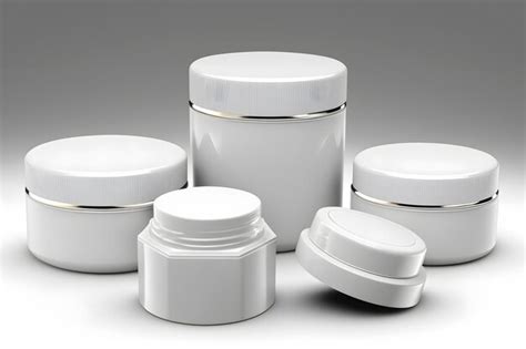 Premium Ai Image Mockup For Cosmetics White Containers For Cream