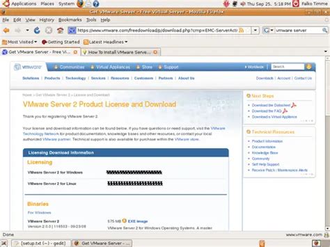 how to install vmware server 2 on an ubuntu 8 04 desktop