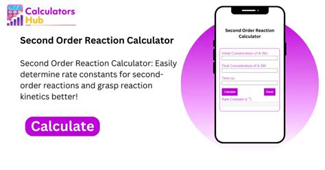Second Order Reaction Calculator Online