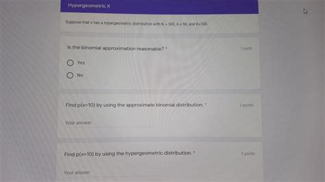 Solved Hypergeometric X Suppose That Has A Hypergeometric