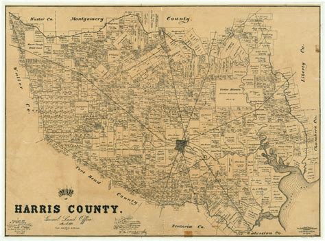 Map Of Harris County Legacy Of Texas