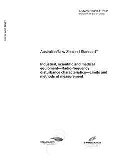 AS NZS CISPR PDF Australia Standards Download