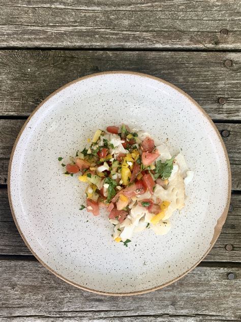 Buttered Cod With Pineapple Salsa Lauren Liess