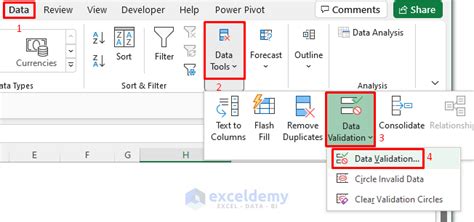 Excel Data Validation Drop Down List With Filter 2 Examples Exceldemy