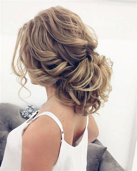 Beautiful Messy Updo Wedding Hairstyle For Romantic Brides