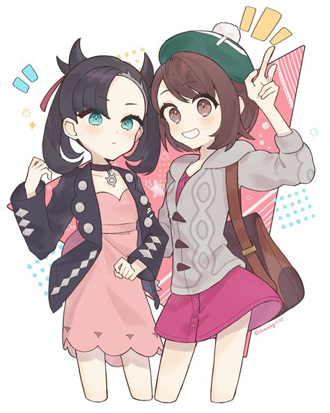 Marnie And Gloria Pokemon And More Drawn By Sumeragi Danbooru