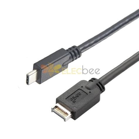 Elecbee USB 3 1 Front Panel Header Type E Male To Type C Male Cable