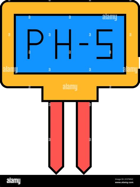 Ph Meter Measuring Equipment Icon Color Illustration Stock Vector Image