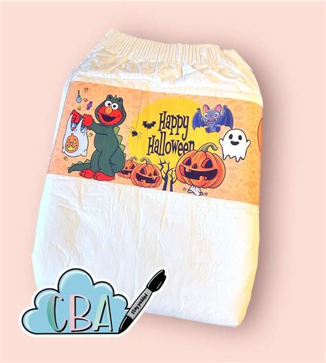Abdl Halloween Diaper Tape Cute Trick Or Treat Etsy