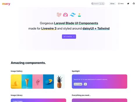 Mary By Robsontenorio A Laravel Template Built At Lightspeed