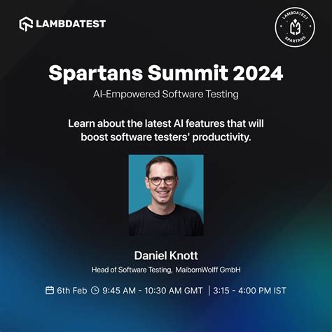 lambdatest on linkedin ai softwaretesting spartanssummit