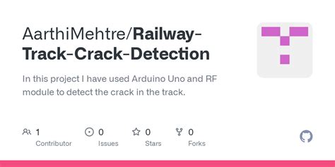 Github Aarthimehtre Railway Track Crack Detection In This Project I Have Used Arduino Uno And