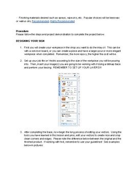 FAB LAB CNC Machining Lesson D DESIGN Making An Epoxy Pour Sign