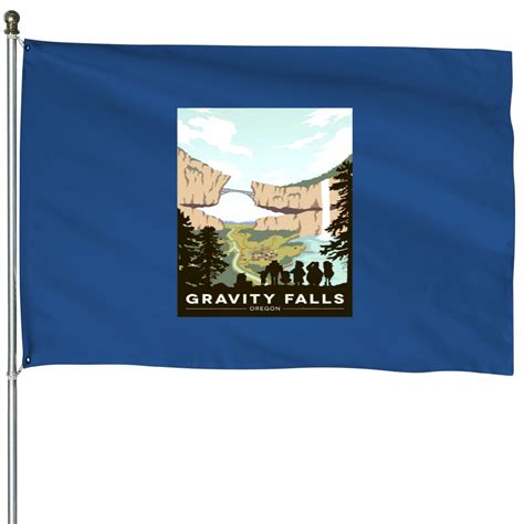 Gravity Falls National Park House Flags Sold By Jermaineolarte Sku