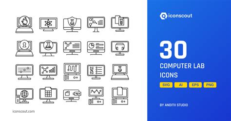 Computer Lab Icon Pack Free Download Science Technology Icons